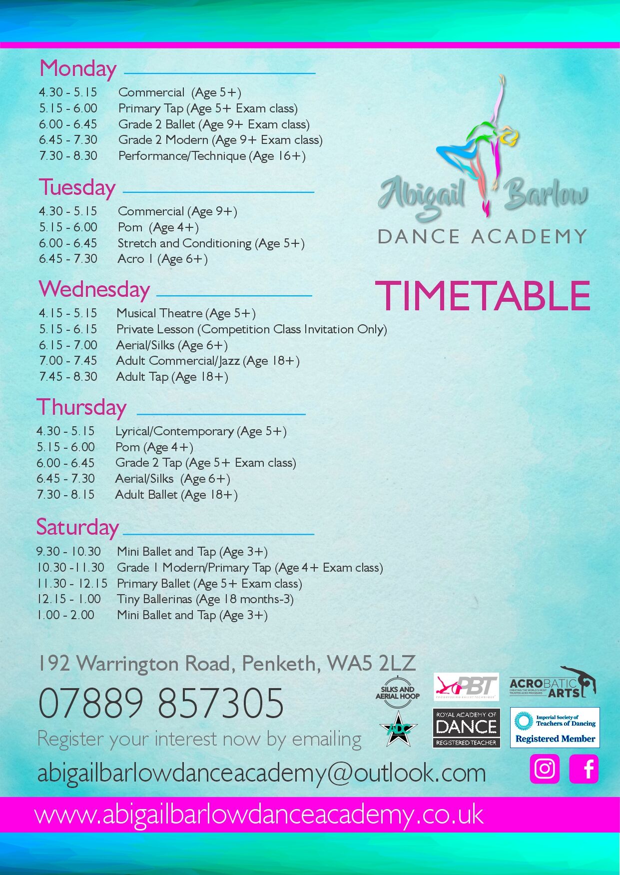Timetable